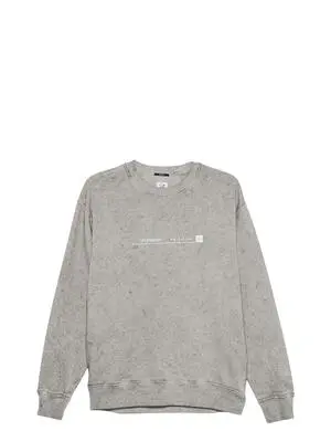 C.P. COMPANY Crewneck Sweatshirt With Graphic Detail - Gray