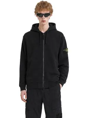 STONE ISLAND STONE ISLAND 6100009 Cotton Fleece Zip-Up Hoodie
