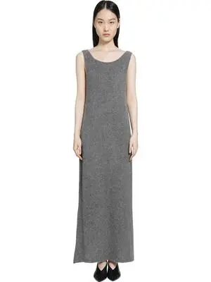 RETORI Brushed Cashmere Long Dress - Grey