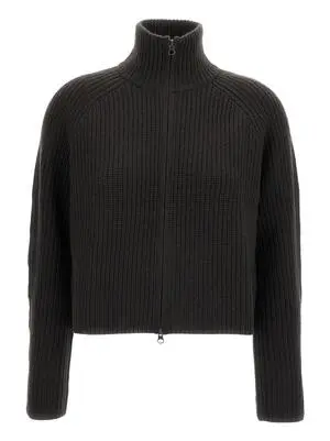 LISA YANG Sadie Zip Cardigan In Heavy-knit Cashmere - Multicolor