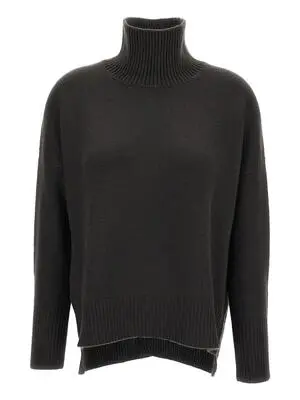 LISA YANG Heidi Cashmere Turtleneck Sweater - Multicolor