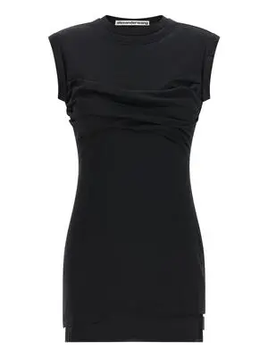ALEXANDER WANG Alexander Wang Twisted Bust Layered Dress