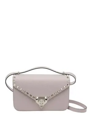 Valentino Garavani Rockstud Suede Leather Shoulder Bag - Multicolor