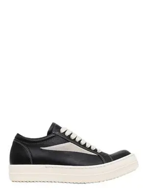 Rick Owens RICK OWENS Leather Sneakers With Contrast Stitching Multicolor