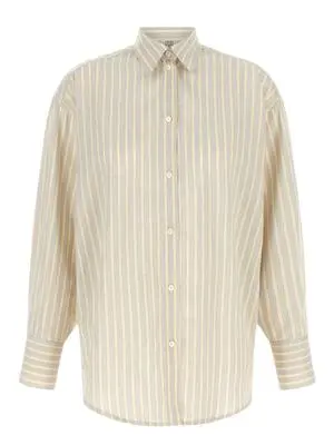 TOTEME TOTEME Striped Oversized Shirt Multicolor
