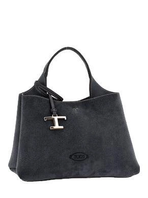 TOD'S Micro Suede Bag With Logo Detail - Multicolor