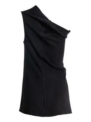 Rick Owens RICK OWENS Asymmetric Neck One-Shoulder Sleeveless Top Multicolor