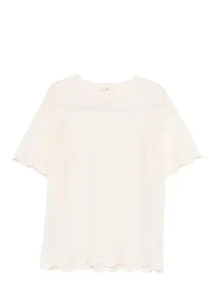 ERMANO SCERVINO Ermanno Scervino Embroidered Lace T-shirt - Multicolor
