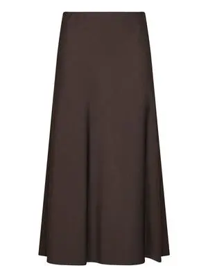 Brunello Cucinelli Brunello Cucinelli Twill Flute Skirt Multicolor
