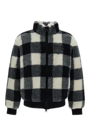 Givenchy Checked Fleece Bomber Jacket - Multicolor