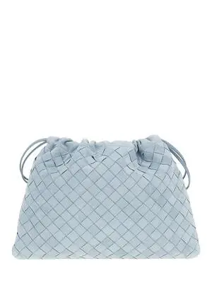 Bottega Veneta BOTTEGA VENETA Medium Suede Intrecciato Pouch Multicolor