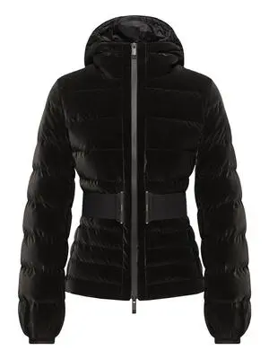 Moncler Gestuelle Belted Short Down Jacket - Black