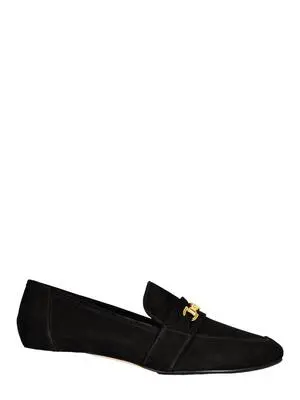 JOAN OLOFF SHOES Adonis Slip-on Horsebit Loafer - Black