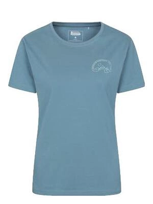 Mountain Warehouse Printed Organic Cotton Crewneck T-shirt - Navy