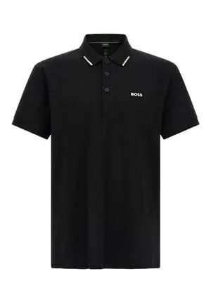 Hugo Boss Swing Paddy Logo Polo Shirt - Black