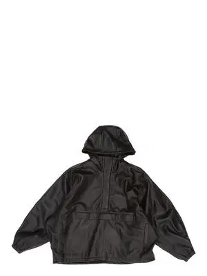 RÓHE Hooded Leather Jacket - Black
