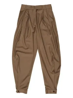 RÓHE Tailored Trousers With Buttoned Cuffs - Brown