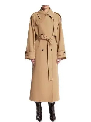RÓHE Long Sleeved Trench Coat - Beige