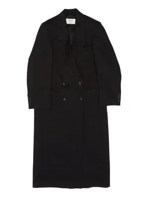 RÓHE Long-sleeved Double-breasted Coat - Black
