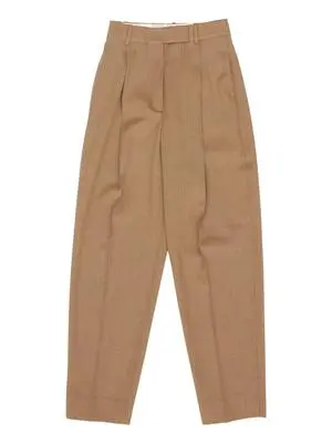 RÓHE Tailored Trousers With Belt Loops - Brown