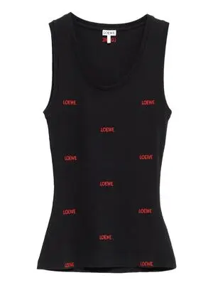 Loewe Logo Cotton Tank Top - Multicolor