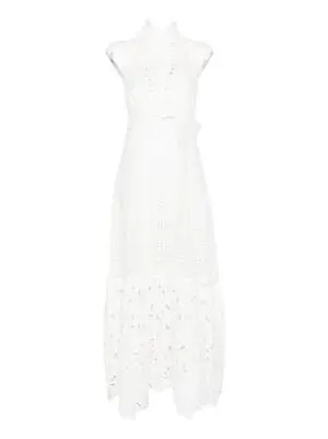 ERMANO SCERVINO Ermanno Scervino Lace Cotton Long Dress - Multicolor