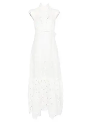 ERMANO SCERVINO Ermanno Scervino Lace Cotton Long Dress - Multicolor