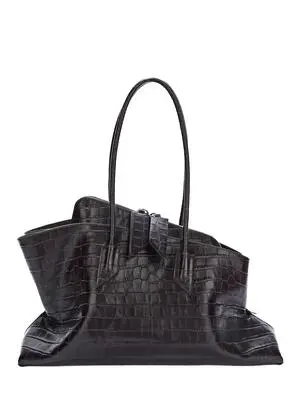 Attico THE ATTICO La Passeggiata Medium Leather Shoulder Bag Multicolor
