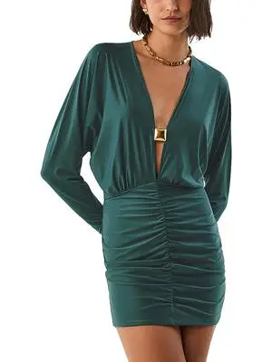 VIX PAULA HERMANNY Ruched Mini Dress - Winward