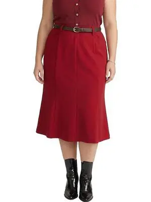 Universal Standard Carla Ponte Skirt - Garnet