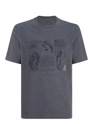 BRUNELLO CUCINELLI Brunello Cucinelli Men Printed Cotton T-Shirt
