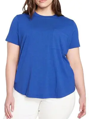 Universal Standard Universal Standard Garcon Tee With Pocket Lapis