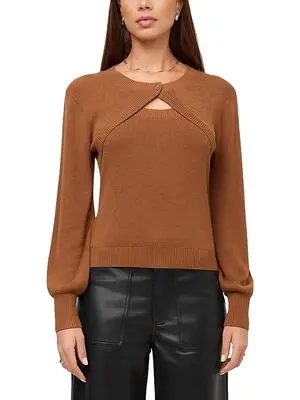 Fifteen Twenty Amelia Bolero Shrug Sweater - Camel