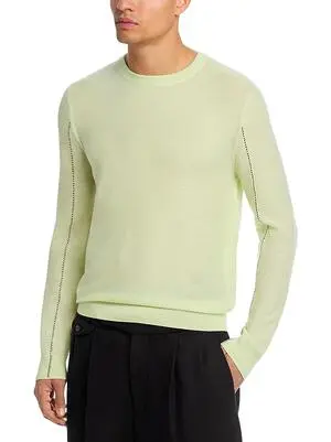 Paul Smith Merino Wool Crewneck Sweater - Light Greyish Green