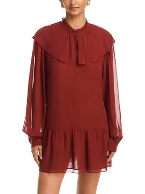 FRAME Silk Soiree Dress - Paprika