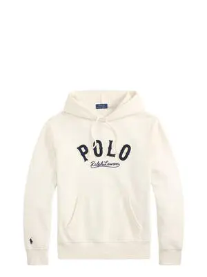 Ralph Lauren Graphic Logo Fleece Hoodie - White
