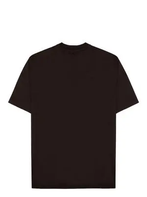 PAOLO PECORA MILANO Short Sleeve Cotton T-shirt - Brown