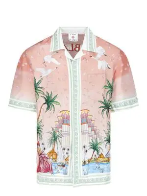 Casablanca Casablanca Ethereal 100% Silk Shirt For Men Multicolor