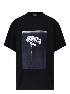 Balenciaga Balenciaga Stretch Cotton Jersey T-Shirt Black