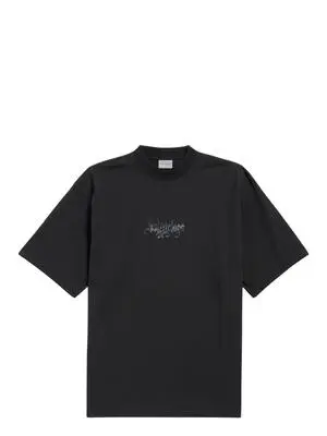 Balenciaga Balenciaga Graphic Cotton T-Shirt Black
