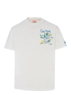 MC2 SAINT BARTH Mc2 Saint Barth Men's Mini T-Shirt White