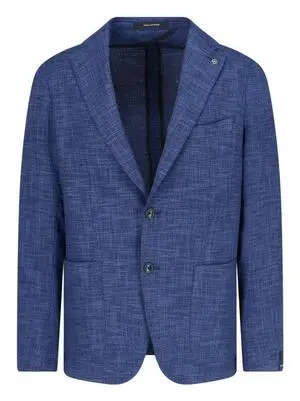 Tagliatore Single Breasted Tailored Jacket - Blue