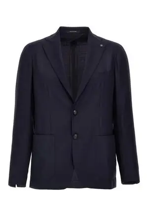 Tagliatore TAGLIATORE Single Breasted Tailored Jacket Navy
