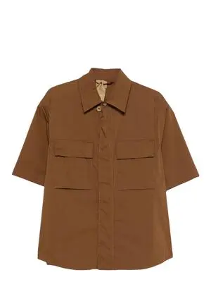 TEN C Mini Versatile Shirt Perfect For Every Occasion - Brown