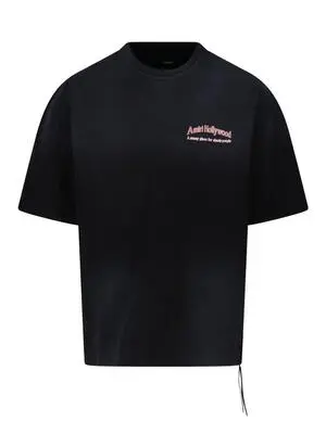 Amiri 100% Cotton Crewneck T-shirt - Black