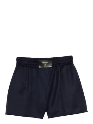 Celine Wool Logo Shorts - Multicolor
