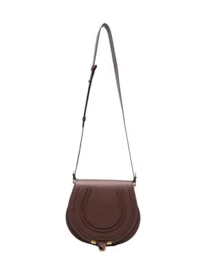 Chloé Marcie Leather Saddle Bag Multicolor