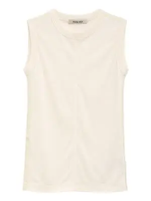 Phoebe Philo Cotton Blend Sleeveless Crew Neck Tank Top - Multicolor