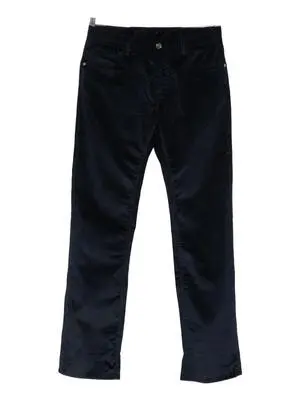 Etro Navy Blue Corduroy Cotton Trousers - Multicolor