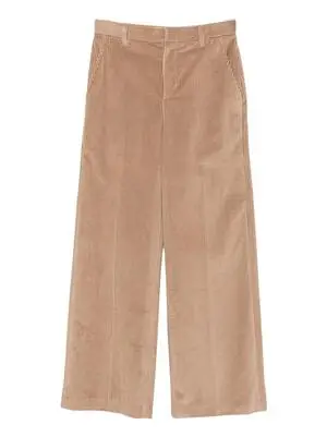Brunello Cucinelli Velvet Wide-leg Trousers - Multicolor